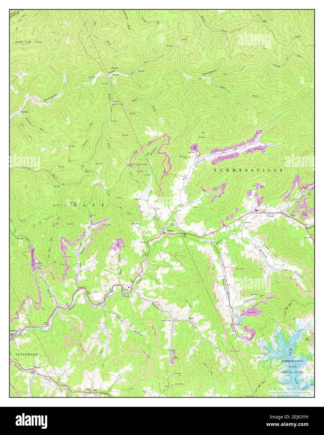 Gilboa, West Virginia, map 1967, 1:24000, United States of America by ...