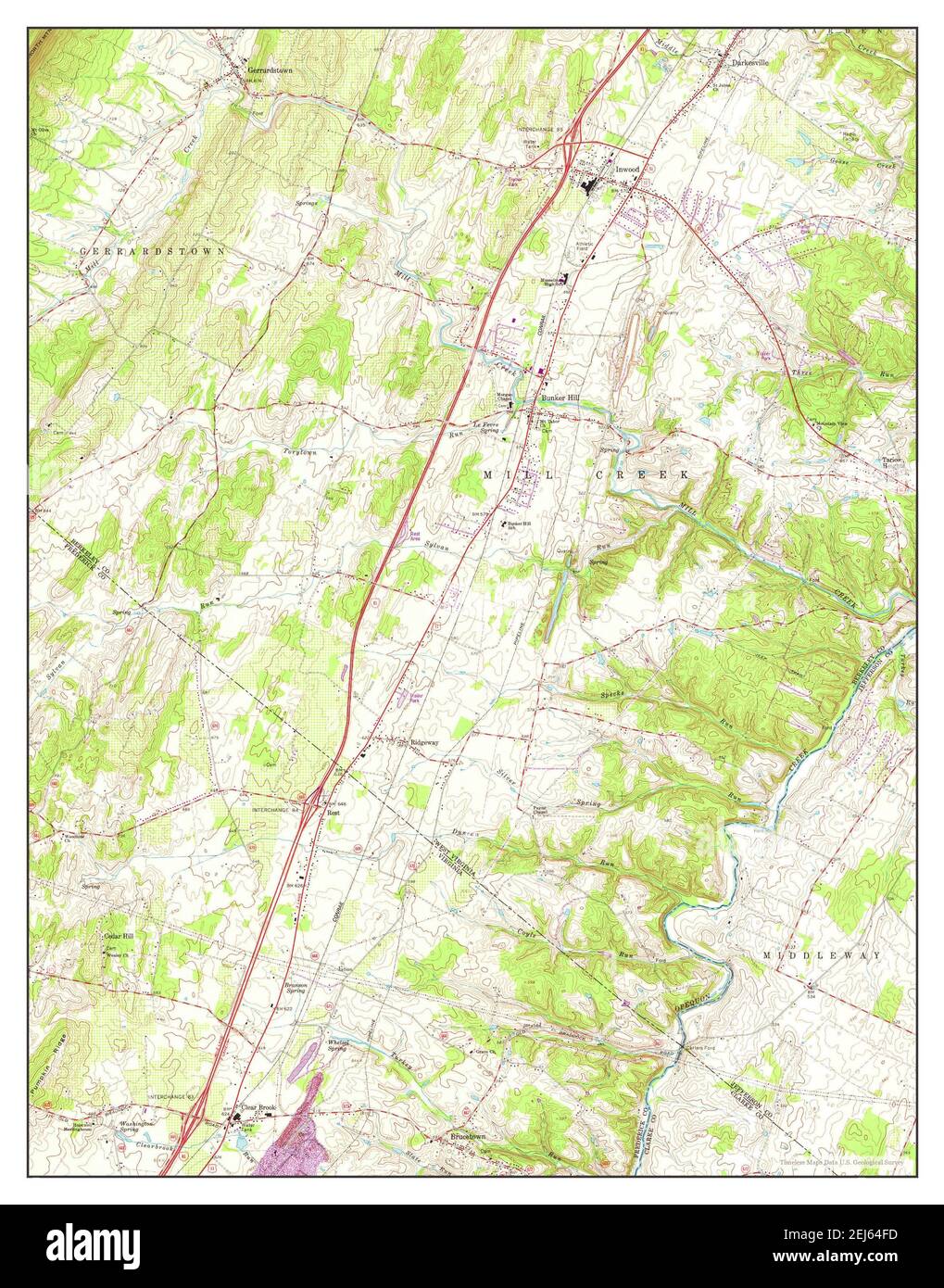 Map of inwood hi-res stock photography and images - Alamy