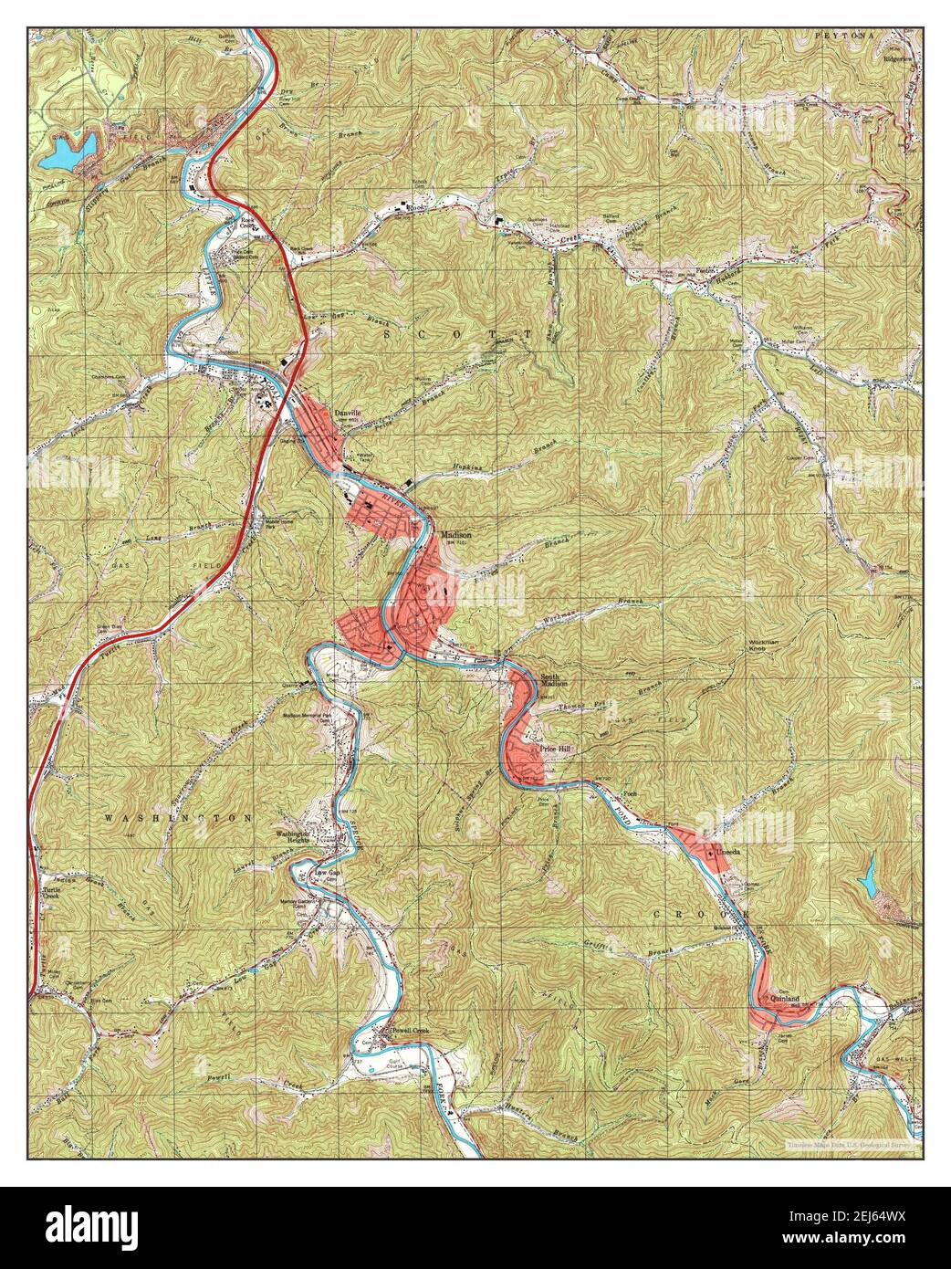 Madison, West Virginia, map 1996, 1:24000, United States of America by ...