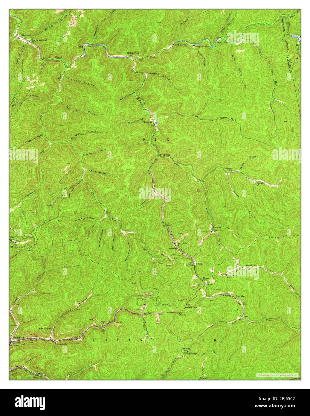 Mammoth, West Virginia, map 1957, 1:24000, United States of America by ...