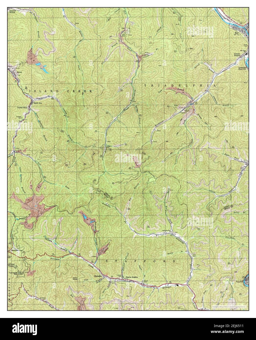 Man, West Virginia, map 1996, 1:24000, United States of America by ...