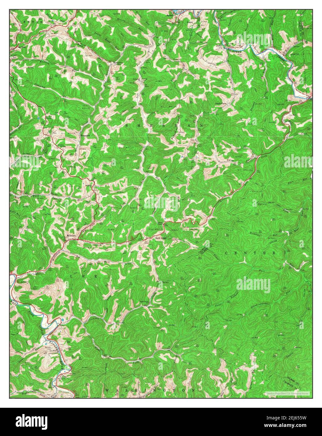 Millstone, West Virginia, map 1965, 1:24000, United States of America ...