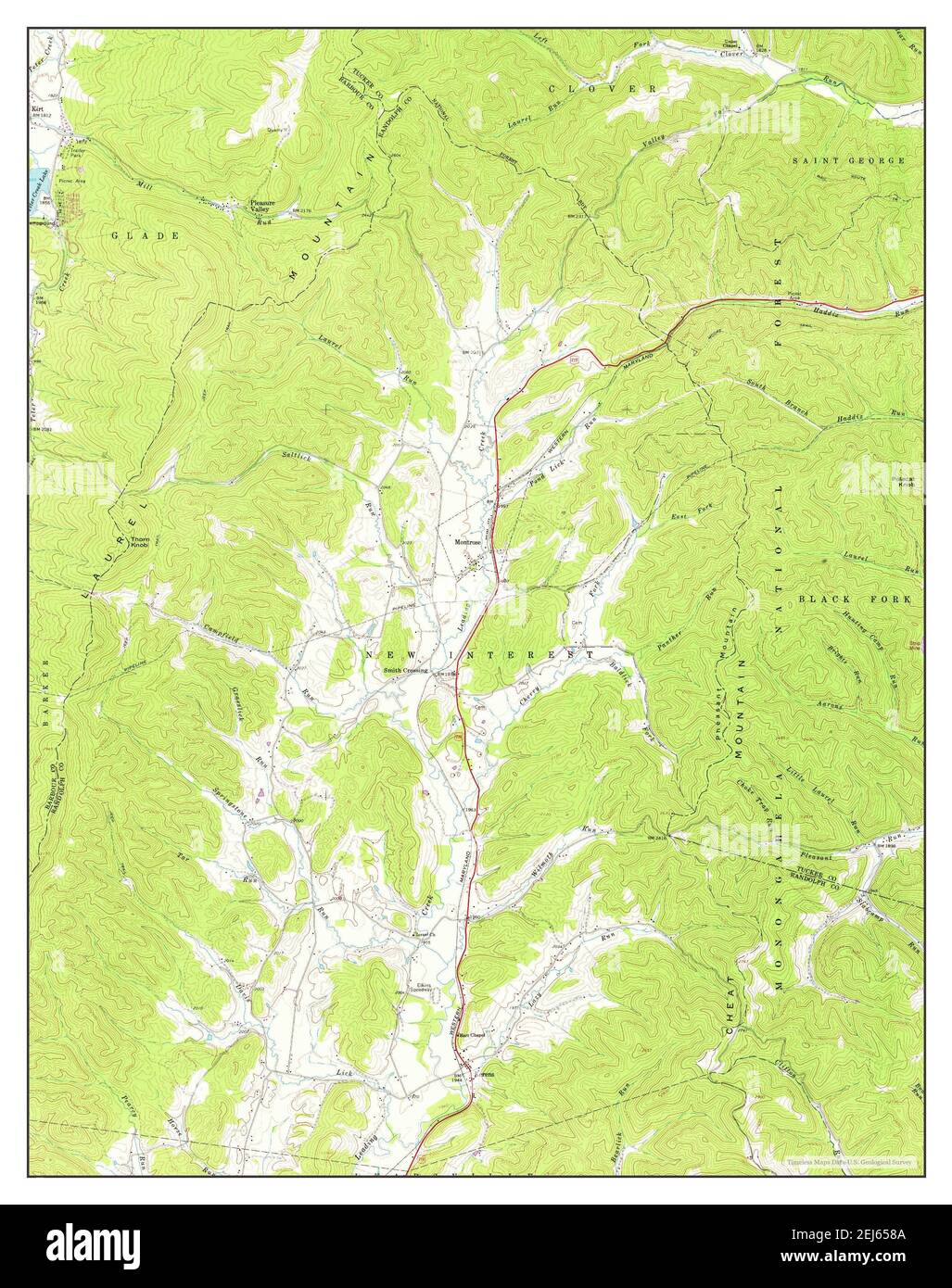 Montrose, West Virginia, map 1969, 1:24000, United States of America by ...