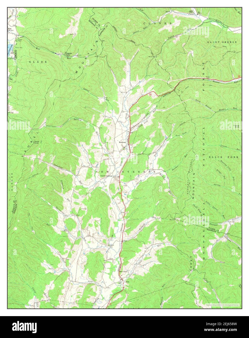 Montrose, West Virginia, map 1969, 1:24000, United States of America by ...