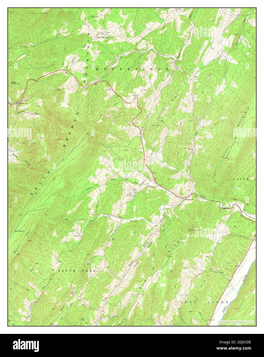 Map of needmore hi-res stock photography and images - Alamy