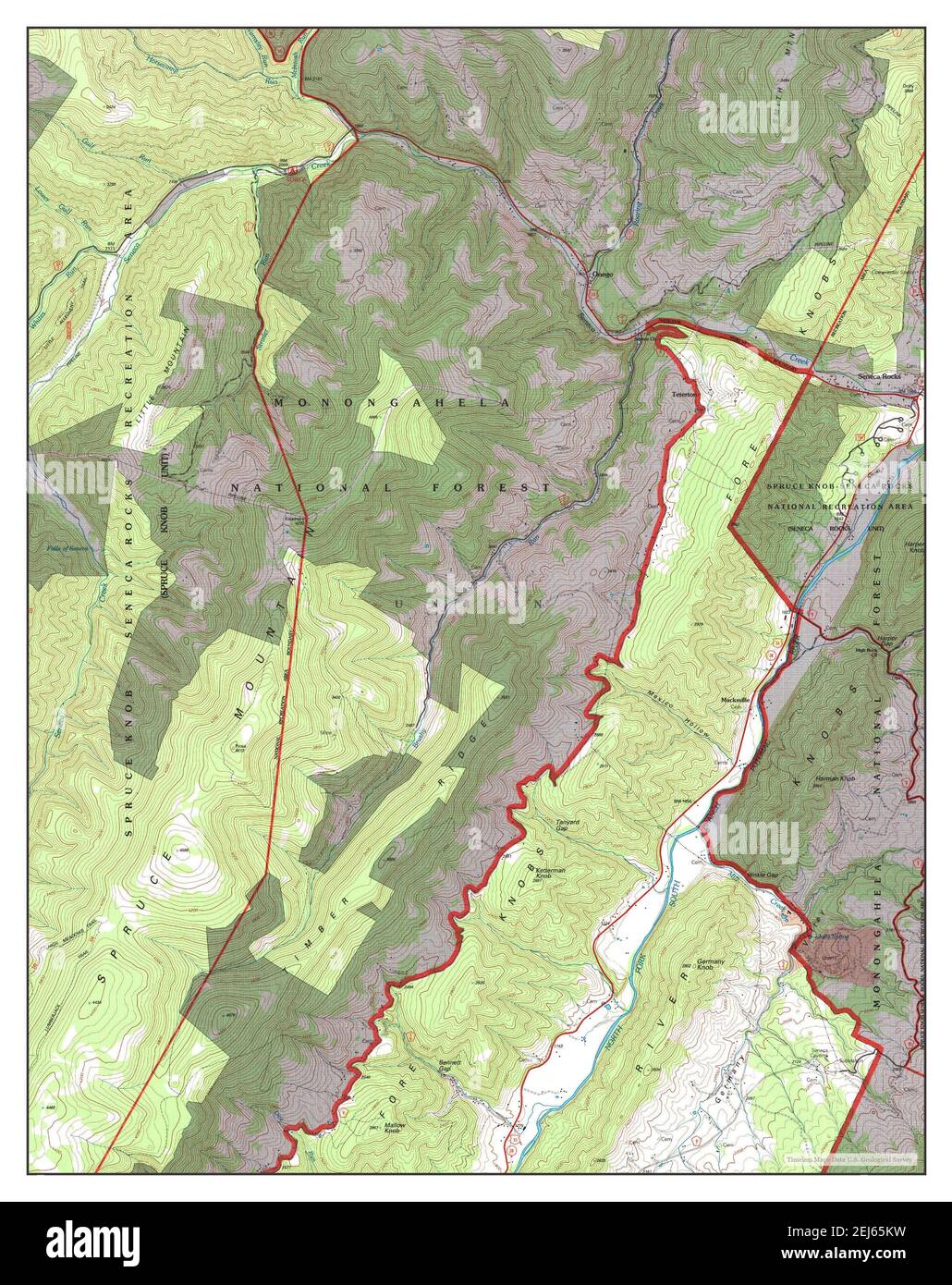 Onego, West Virginia, map 1995, 1:24000, United States of America by ...