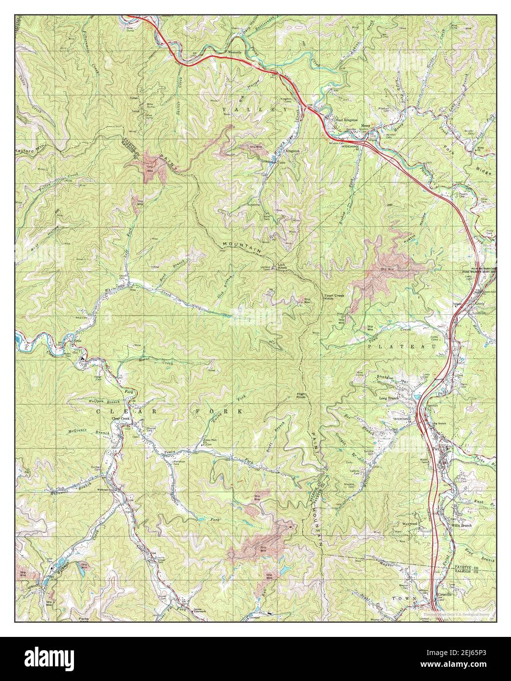 Pax, West Virginia, map 1996, 1:24000, United States of America by ...