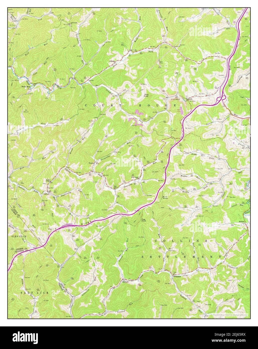 Peterson, West Virginia, map 1966, 1:24000, United States of America by ...