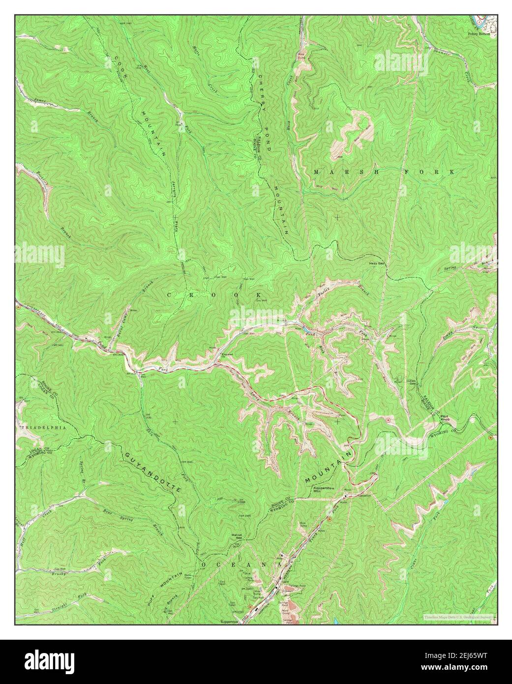 Map of pilot knob Cut Out Stock Images & Pictures - Alamy