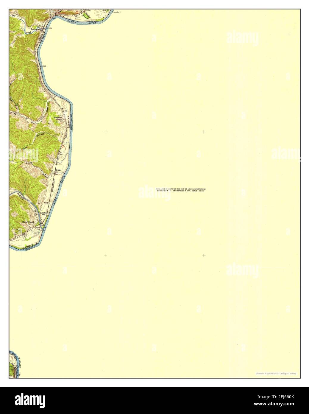Prichard, West Virginia, map 1953, 1:24000, United States of America by ...