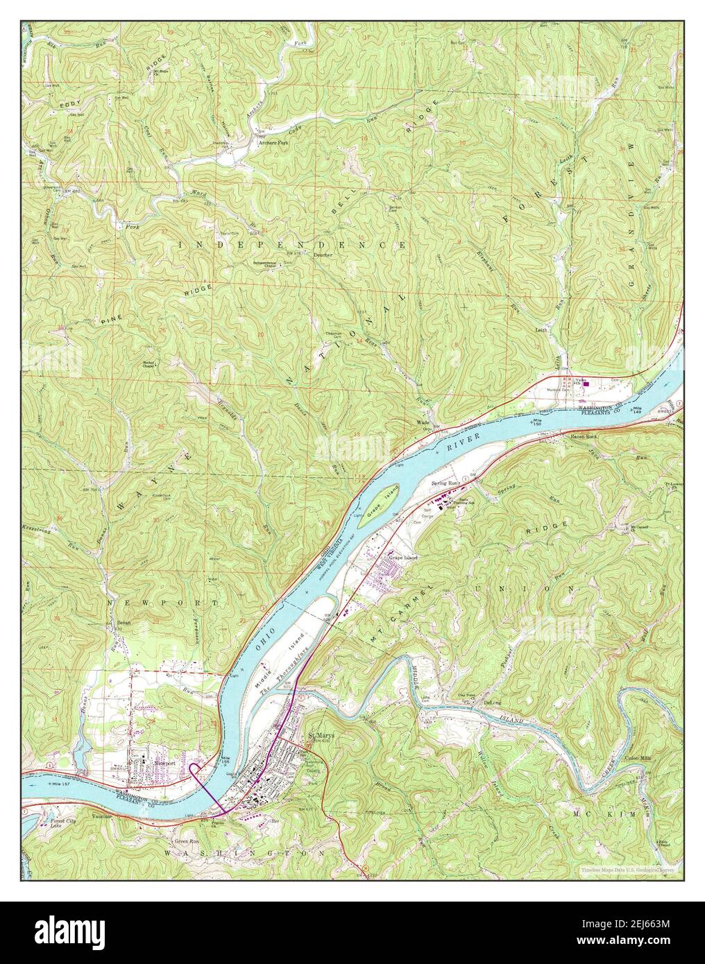 Raven Rock, West Virginia, map 1961, 1:24000, United States of America ...
