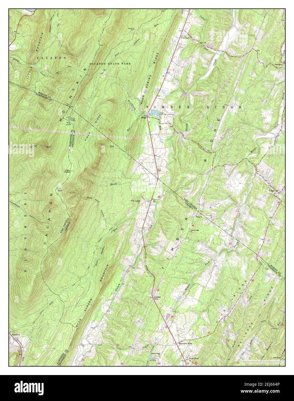 Ridge, West Virginia, map 1965, 1:24000, United States of America by ...