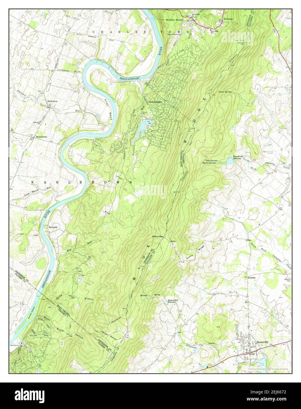Round Hill, West Virginia, map 1970, 1:24000, United States of America ...