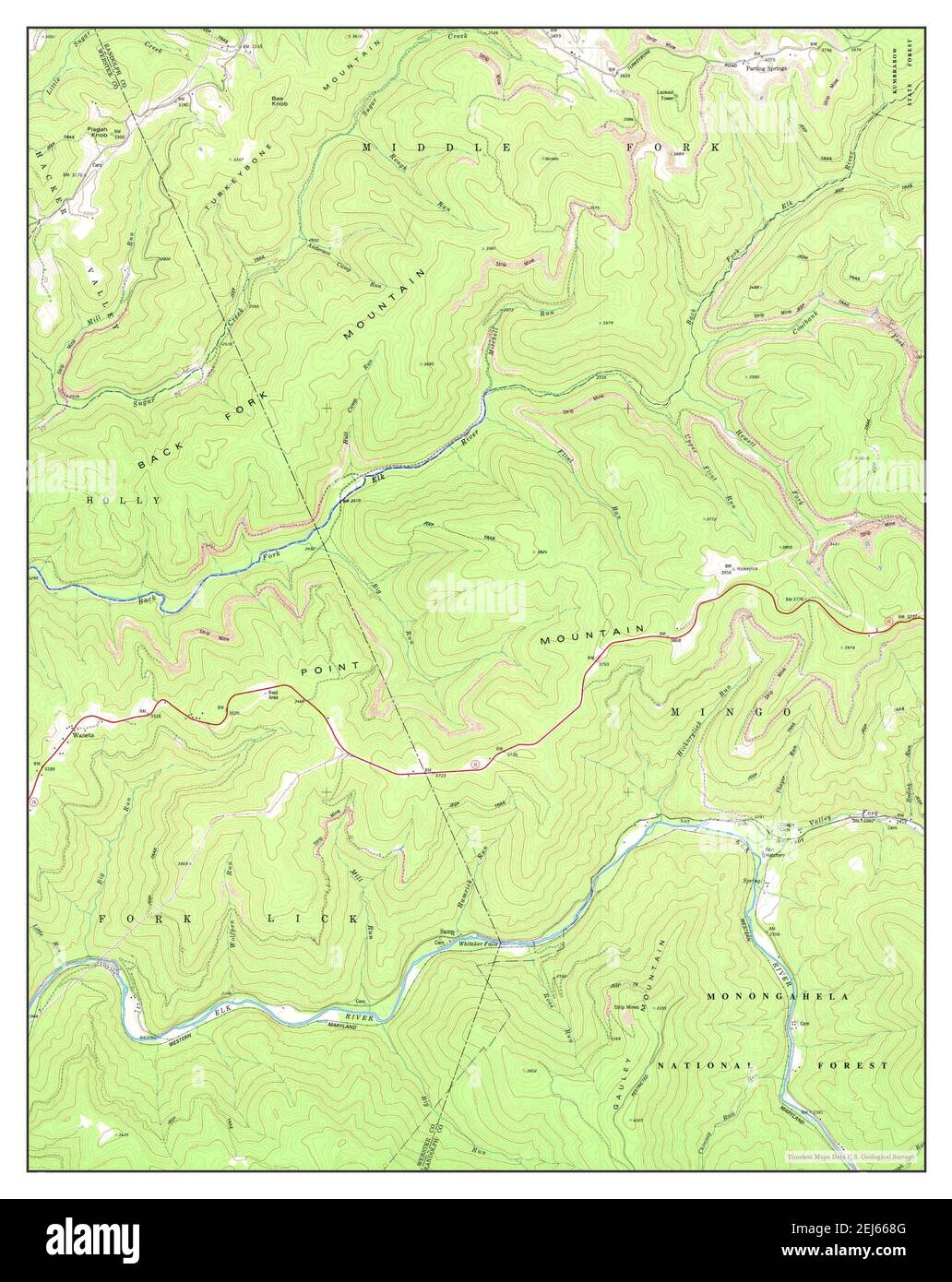 Samp, West Virginia, map 1977, 1:24000, United States of America by ...