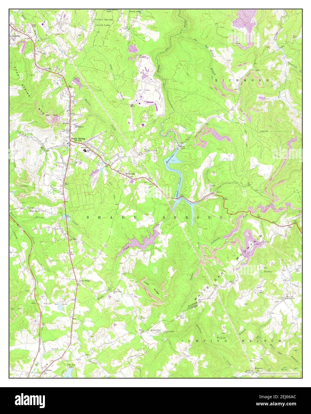 Map of shady spring hi-res stock photography and images - Alamy
