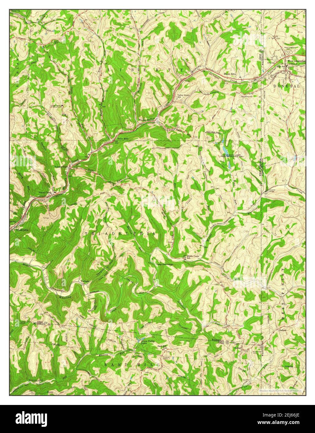 West grove map Cut Out Stock Images & Pictures - Alamy