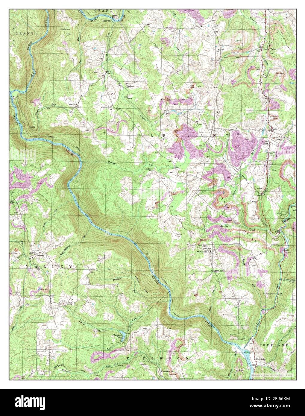 Valley Point, West Virginia, map 1959, 1:24000, United States of ...
