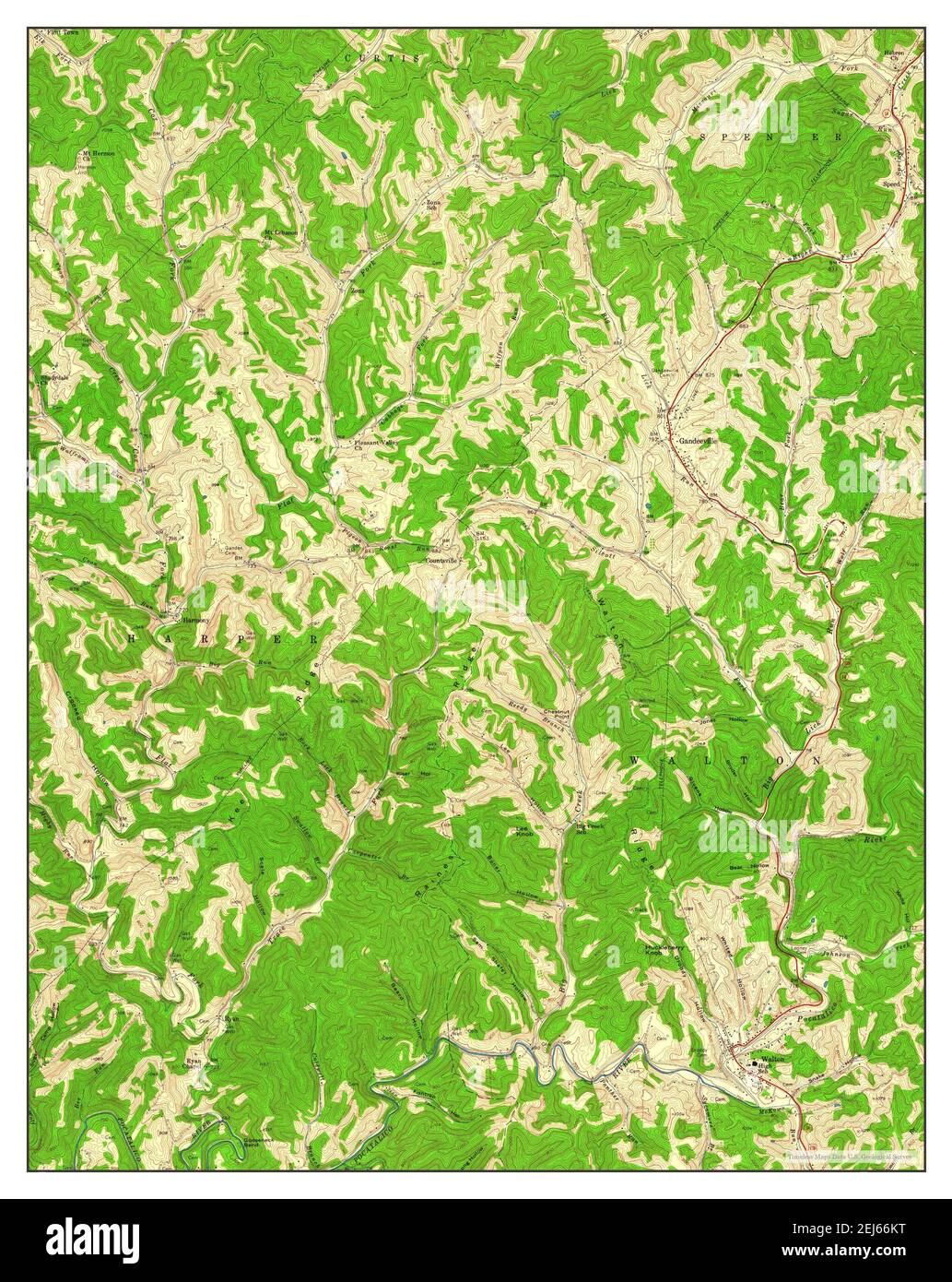 Map of walton virginia hi-res stock photography and images - Alamy