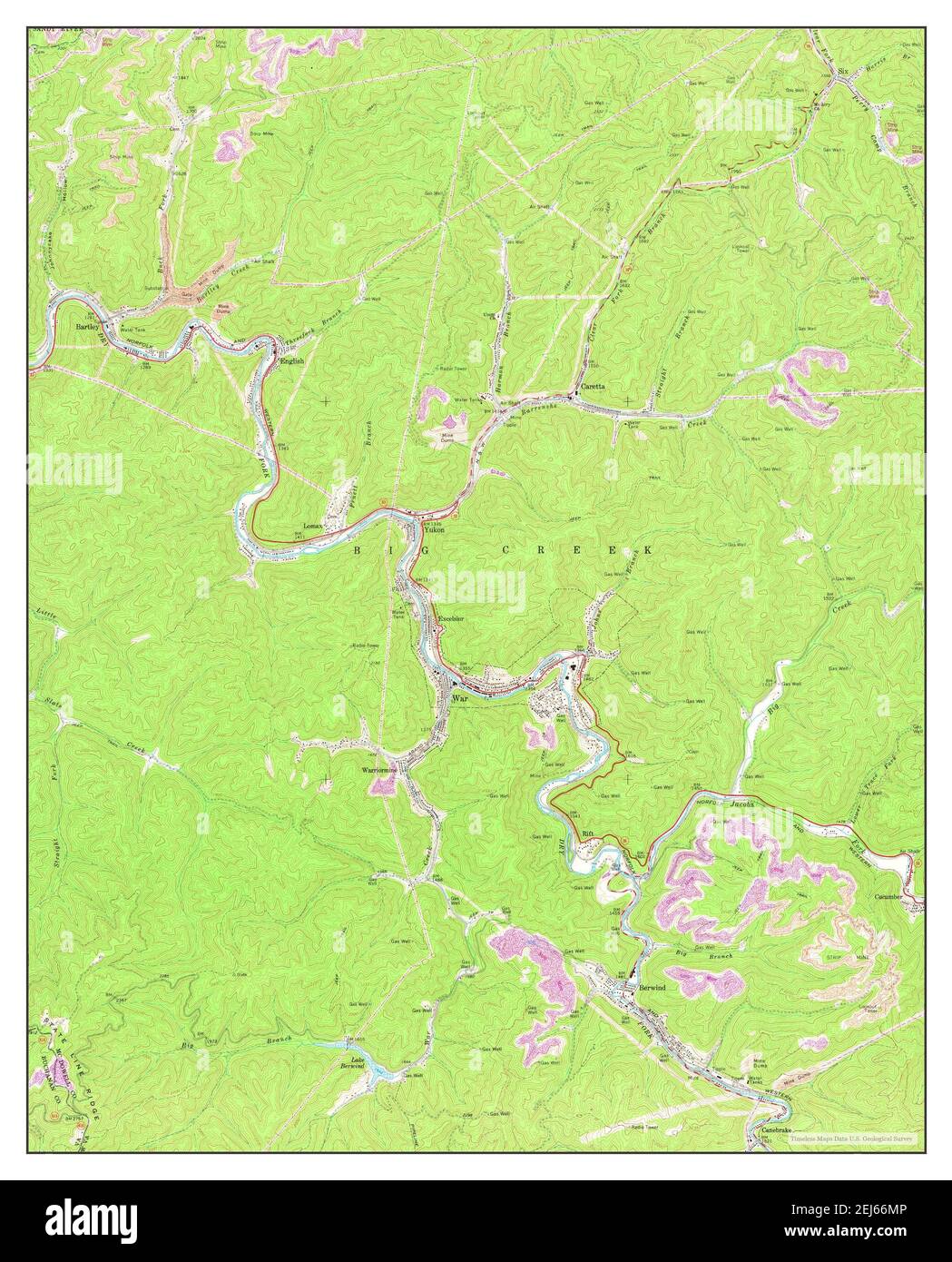 War, West Virginia, map 1967, 1:24000, United States of America by ...