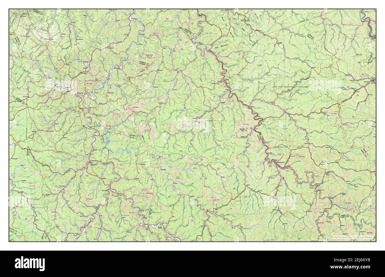 Williamson, West Virginia, map 1982, 1:100000, United States of America ...