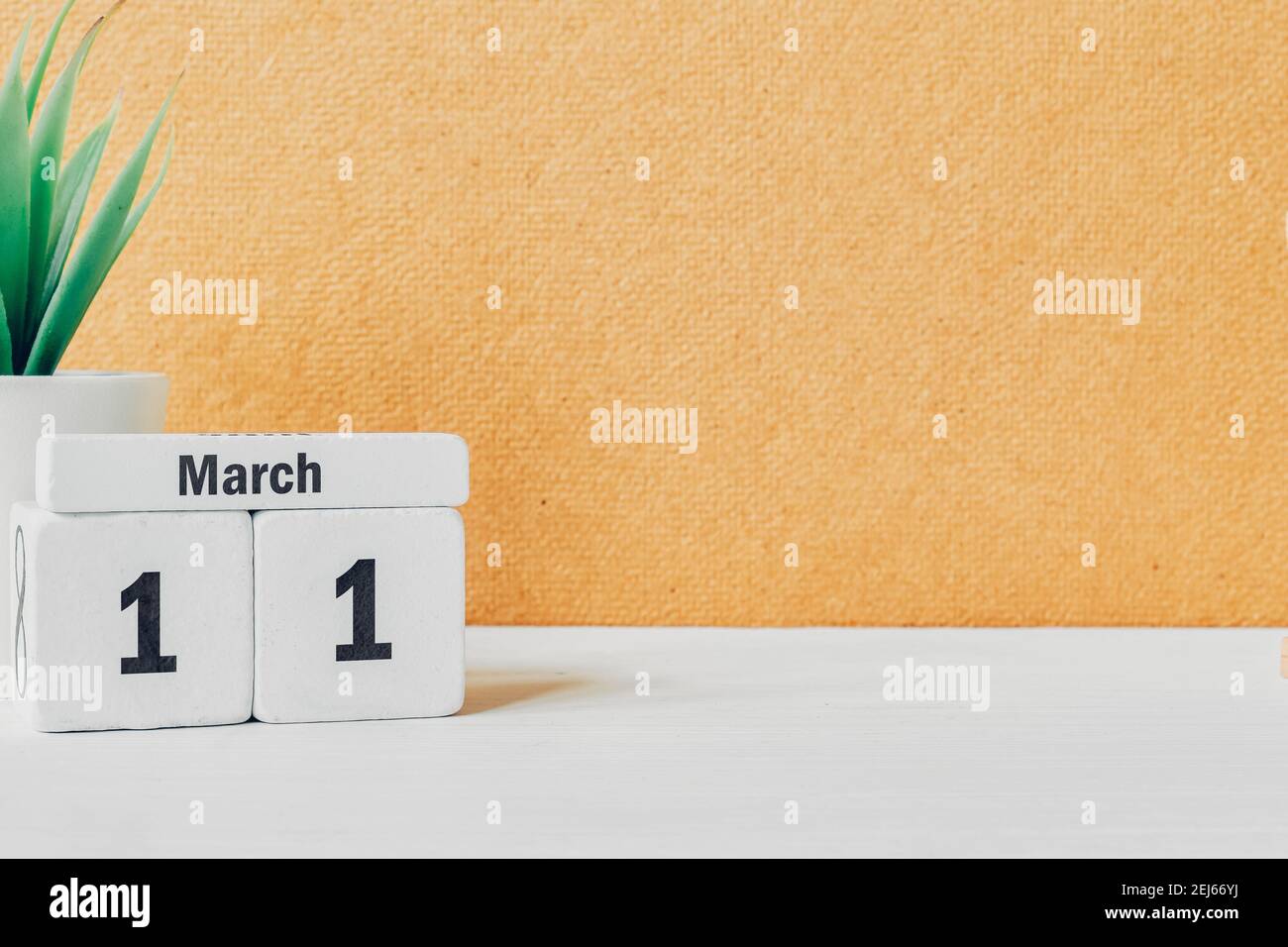11 eleventh day of Spring month calendar march with copy space Stock ...
