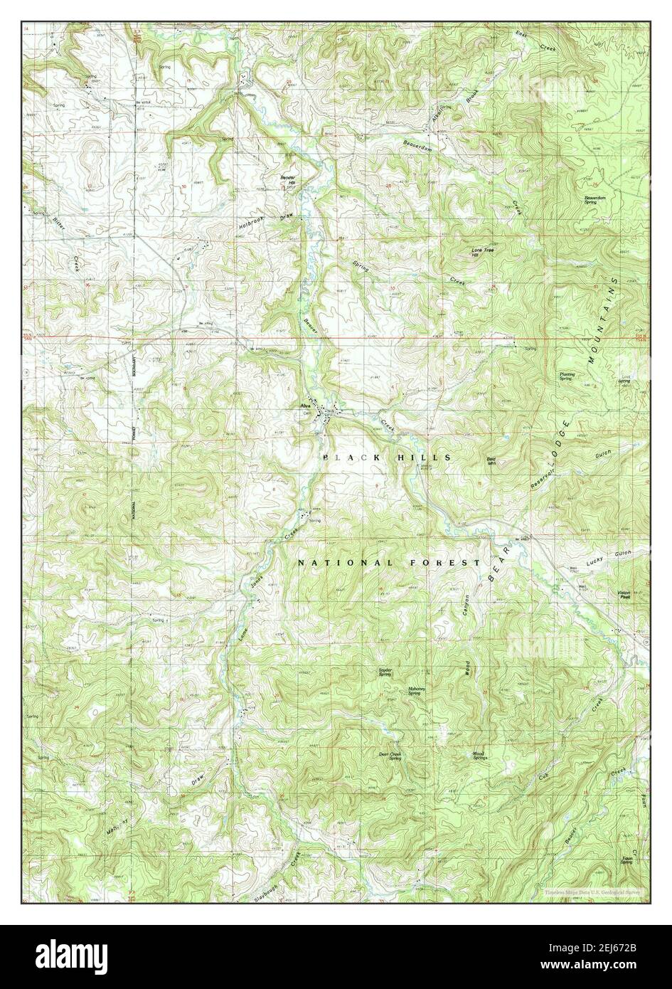 Map of alva wyoming hi-res stock photography and images - Alamy