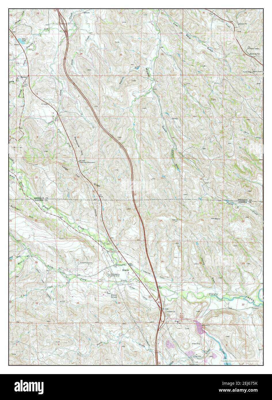 Banner, Wyoming, map 1967, 1:24000, United States of America by ...