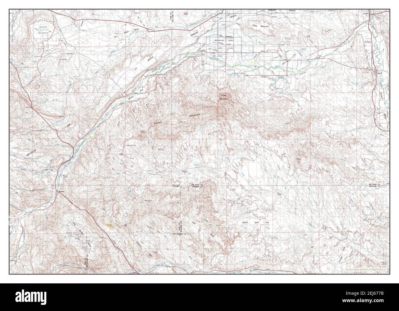 Basin, Wyoming, map 1982, 1:100000, United States of America by ...