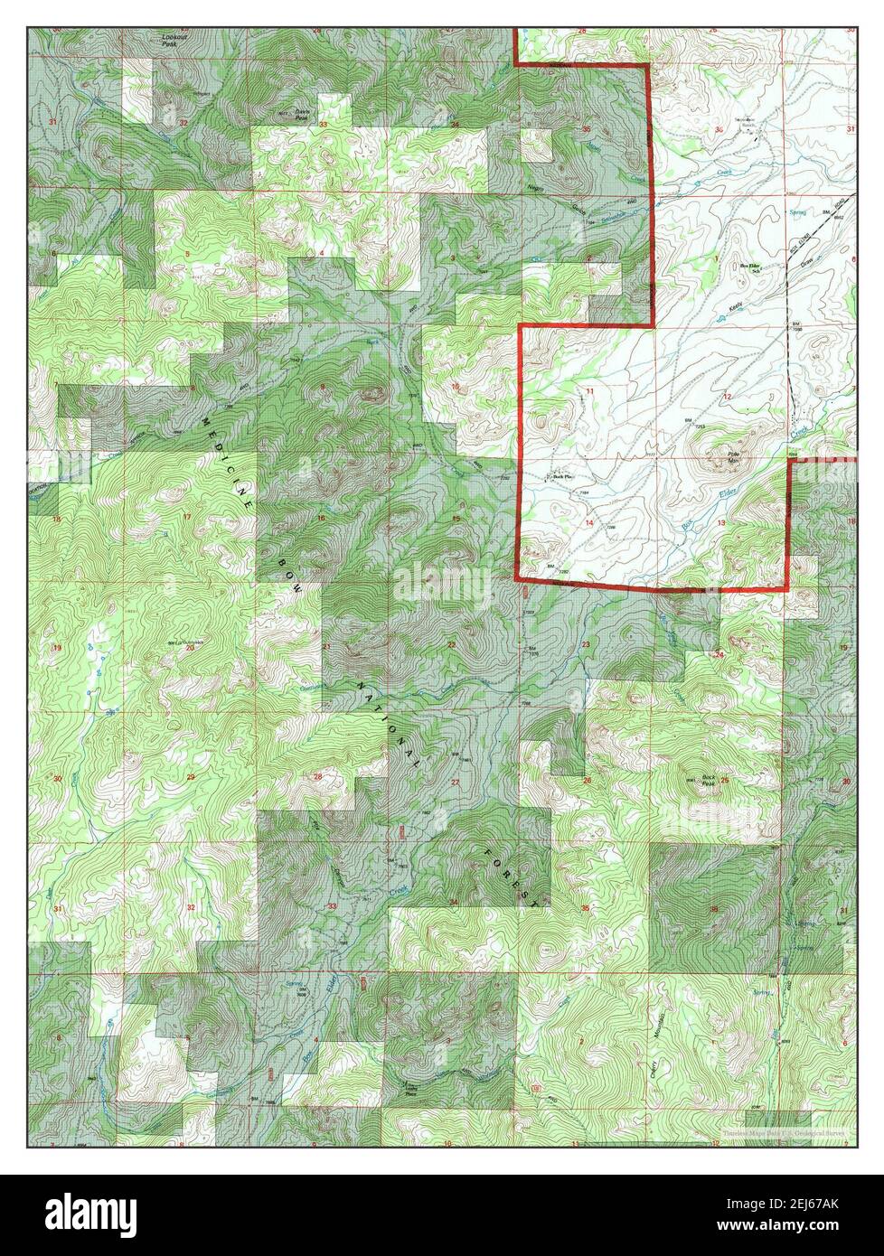 Buck Peak, Wyoming, map 1992, 1:24000, United States of America by ...