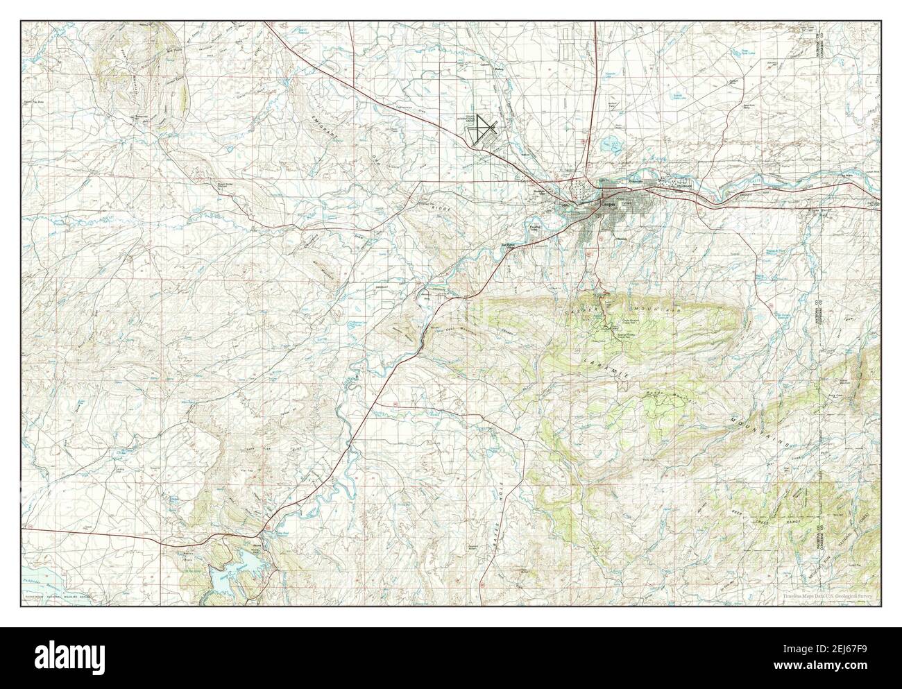 Map of casper wyoming High Resolution Stock Photography and Images - Alamy