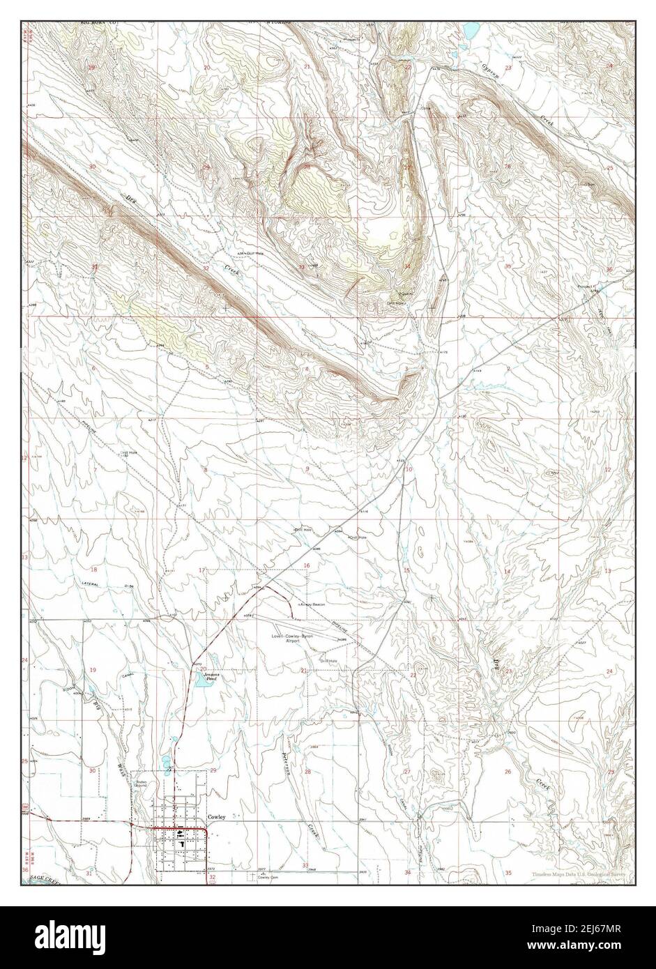 Cowley, Wyoming, map 1966, 1:24000, United States of America by ...