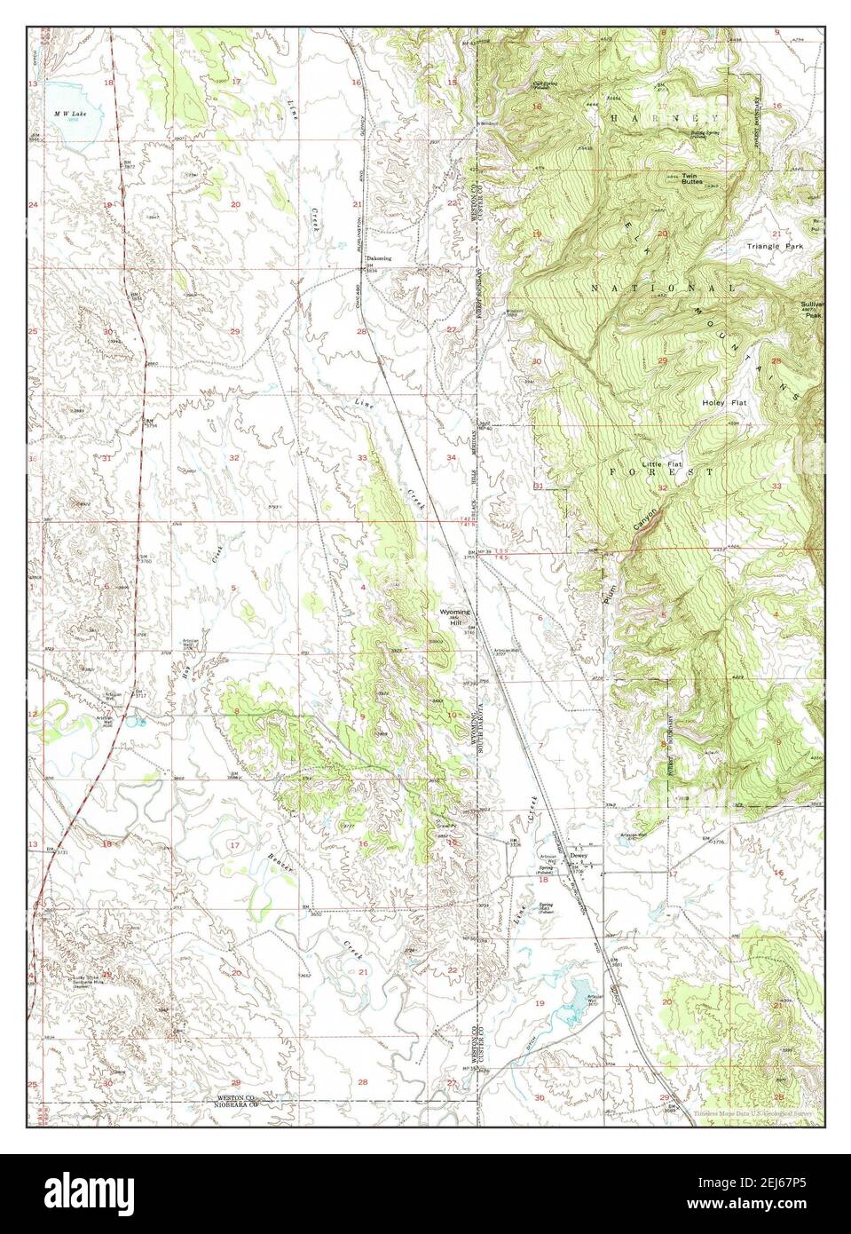 Map of dewey hi-res stock photography and images - Alamy