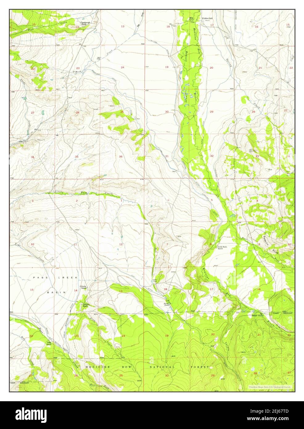 Map of elk mountain wyoming hi-res stock photography and images - Alamy