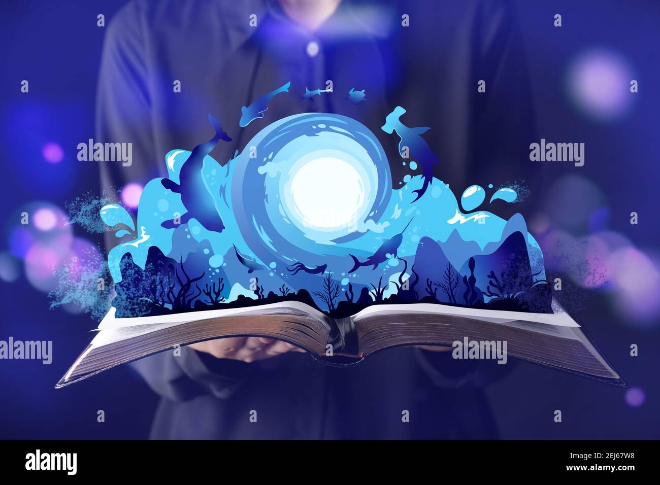 Reading underwater hi-res stock photography and images - Alamy