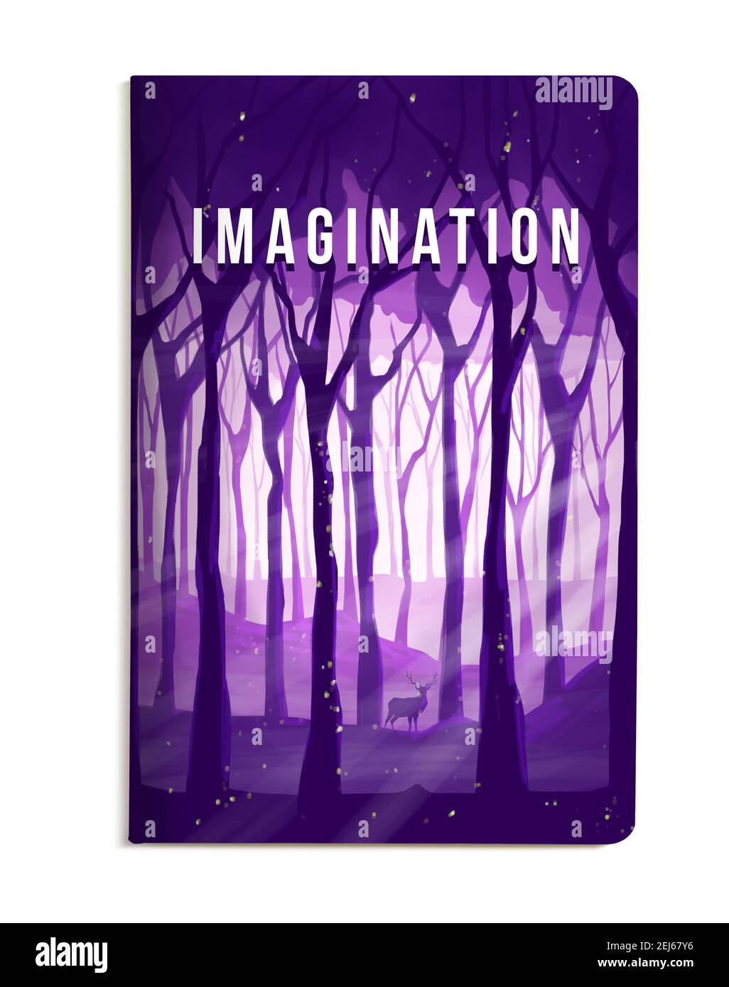 Mockup of cover for adventure book on white background Stock Photo - Alamy