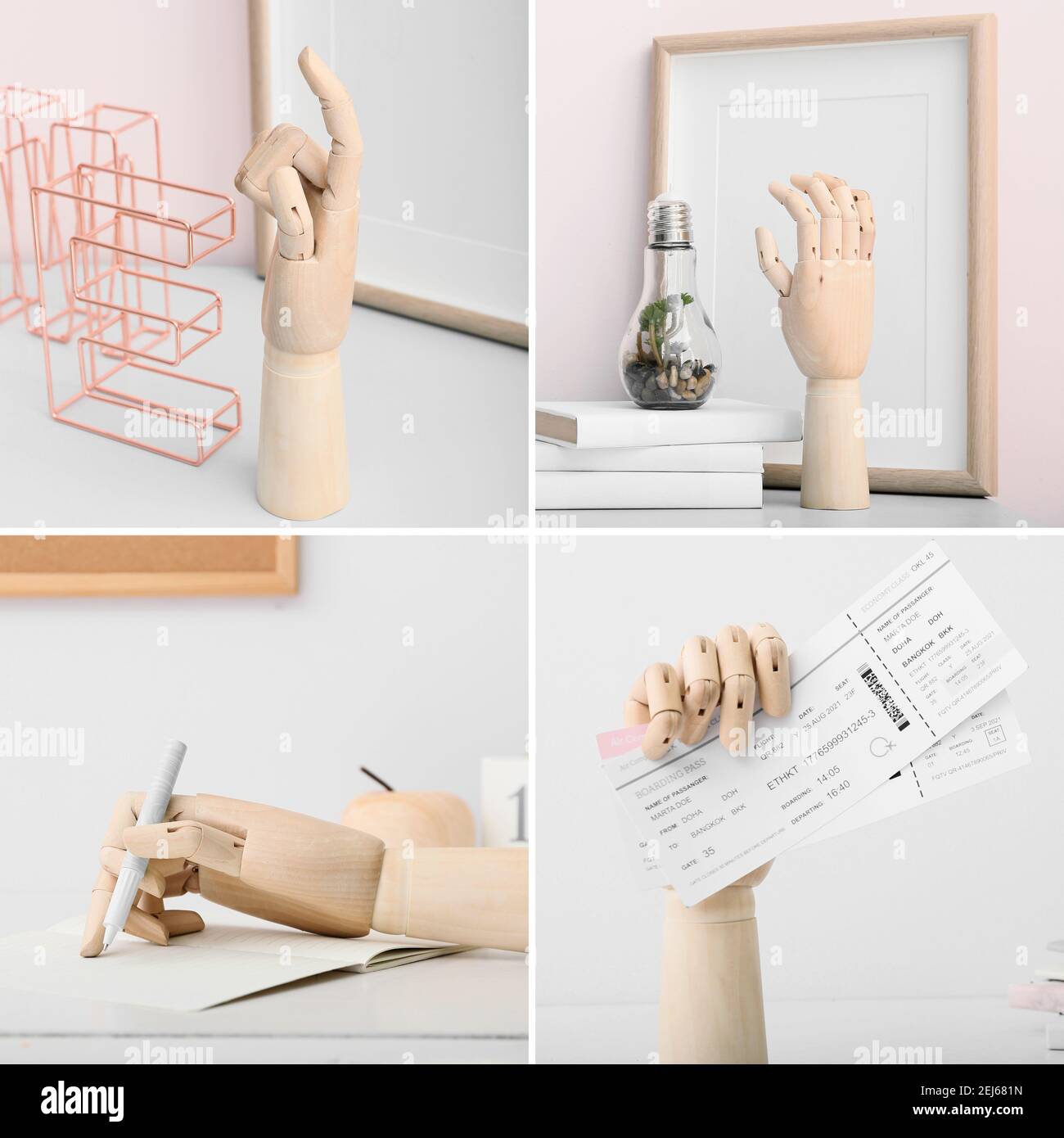 Trend collage human hand hi-res stock photography and images - Alamy