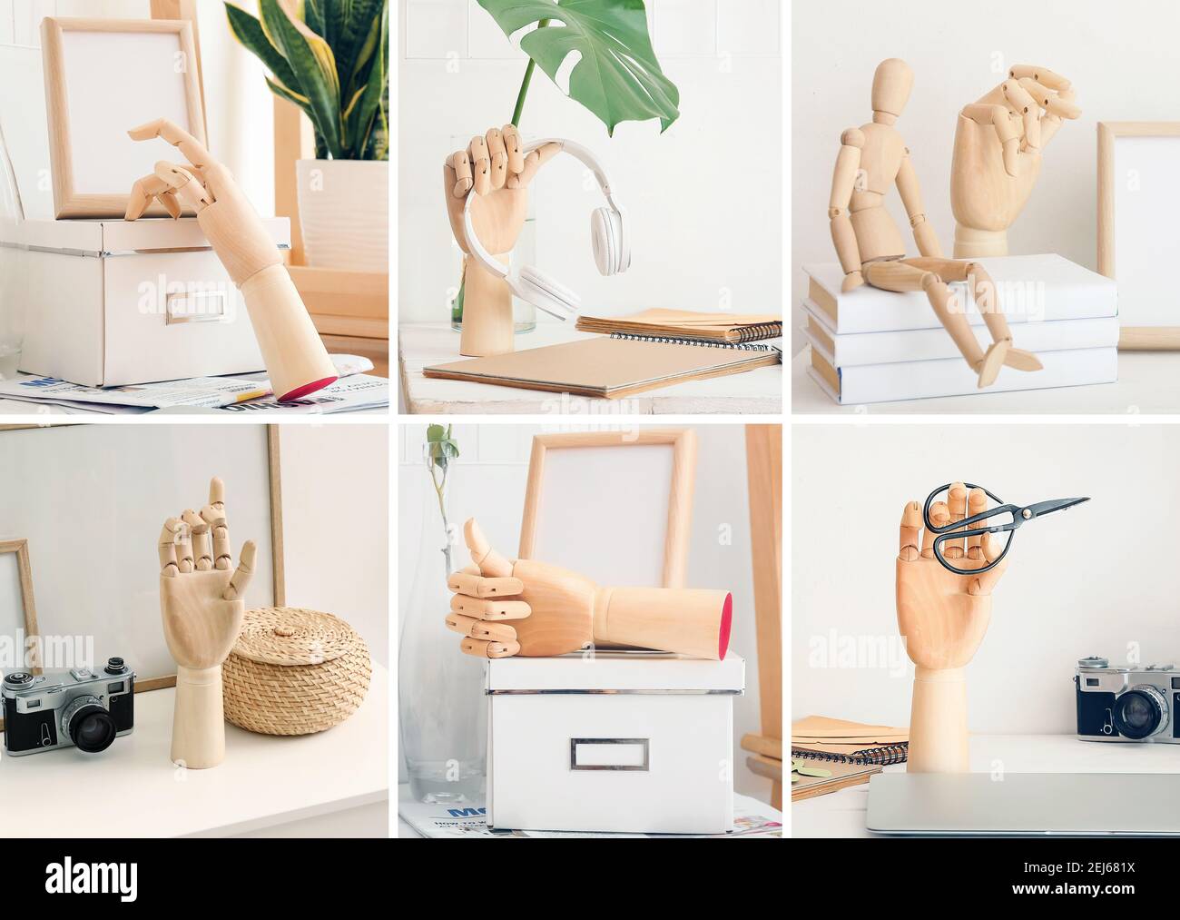 Trend collage human hand hi-res stock photography and images - Alamy