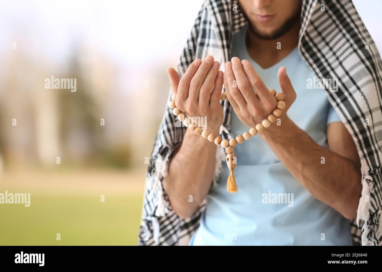 Pious muslim male hi-res stock photography and images - Alamy