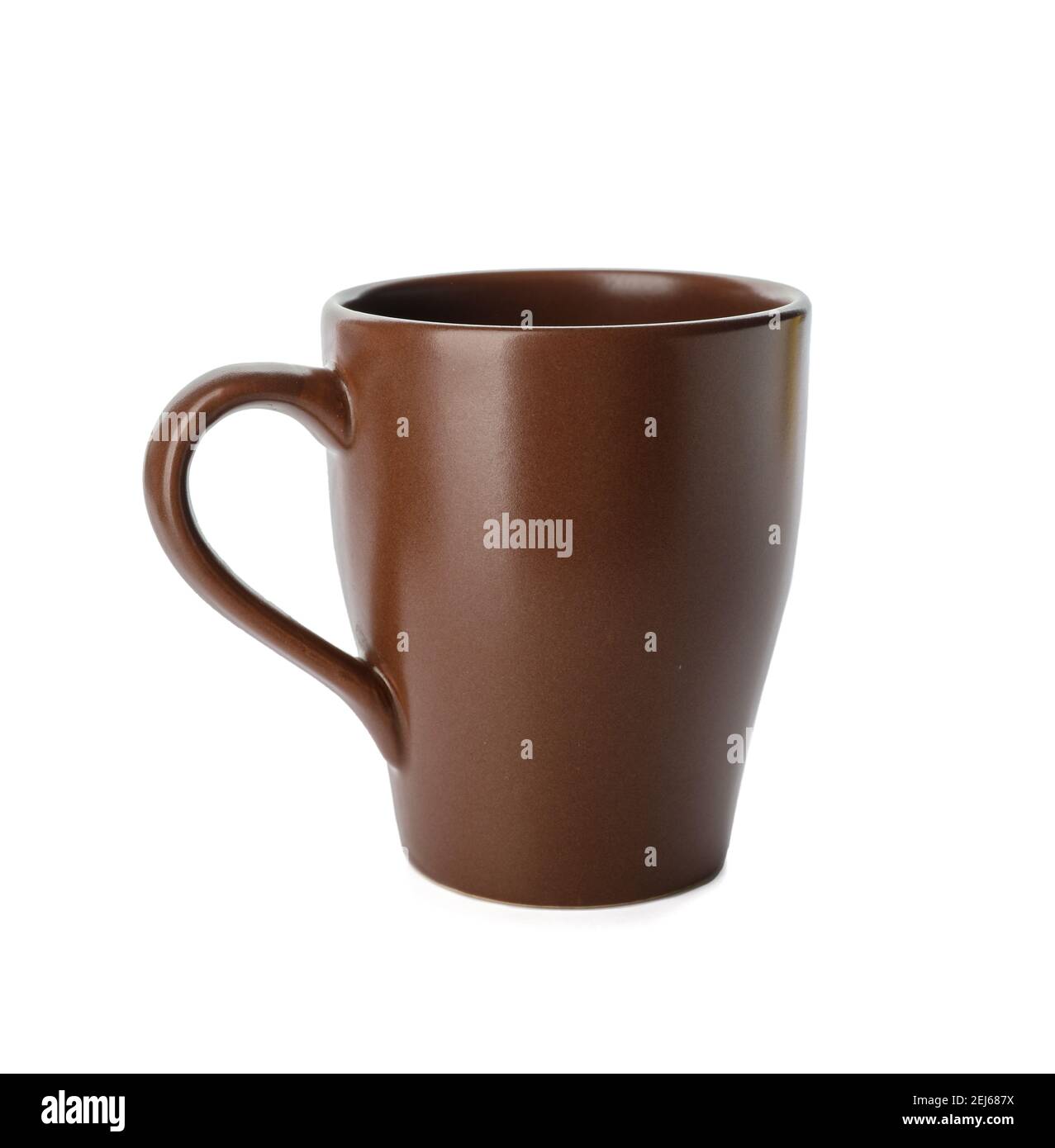 Blank cup on white background Stock Photo - Alamy