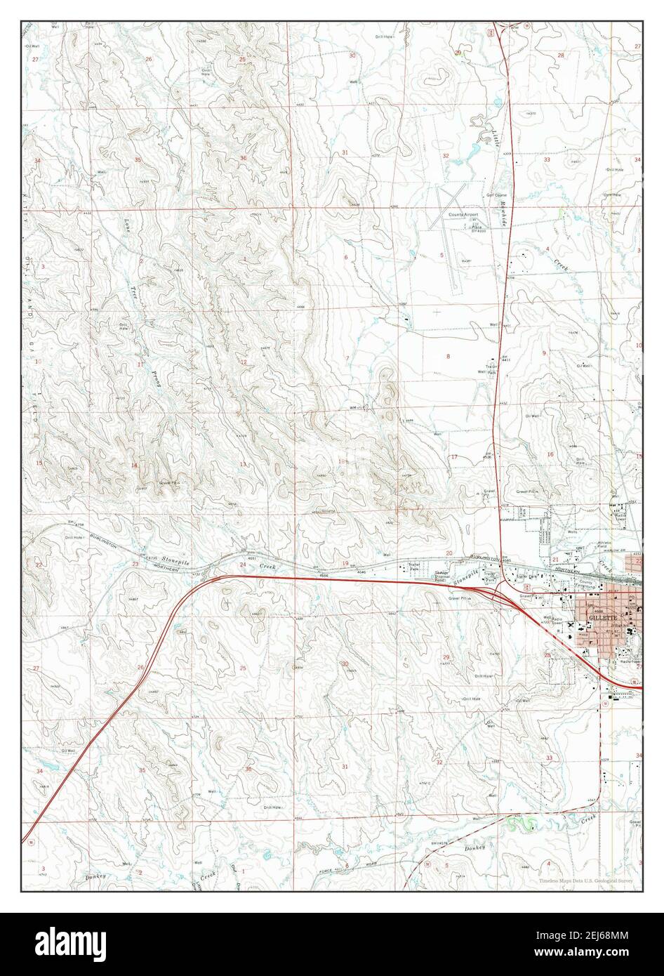 Gillette wyoming map Cut Out Stock Images & Pictures - Alamy