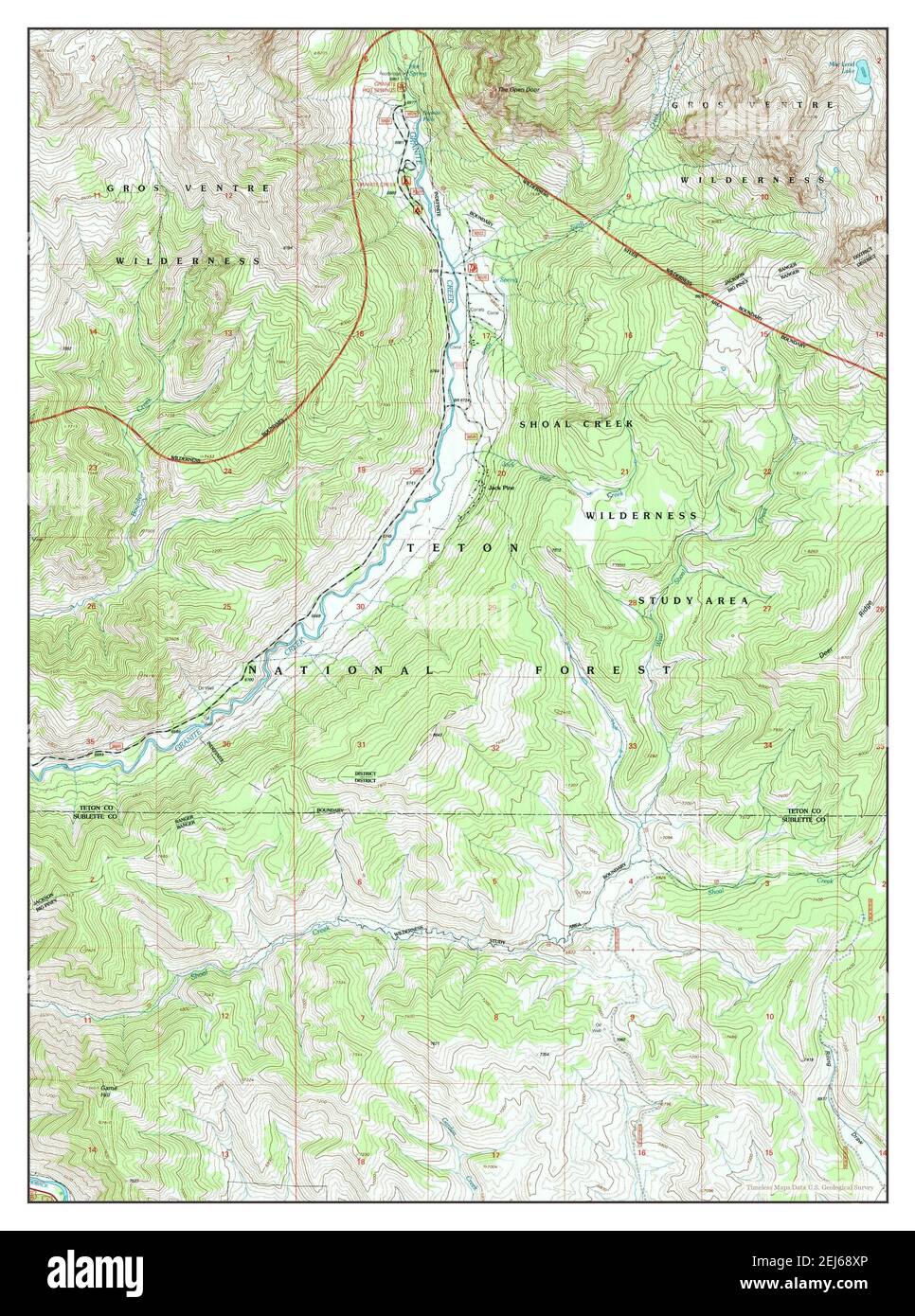 Granite Falls, Wyoming, map 1996, 1:24000, United States of America by ...