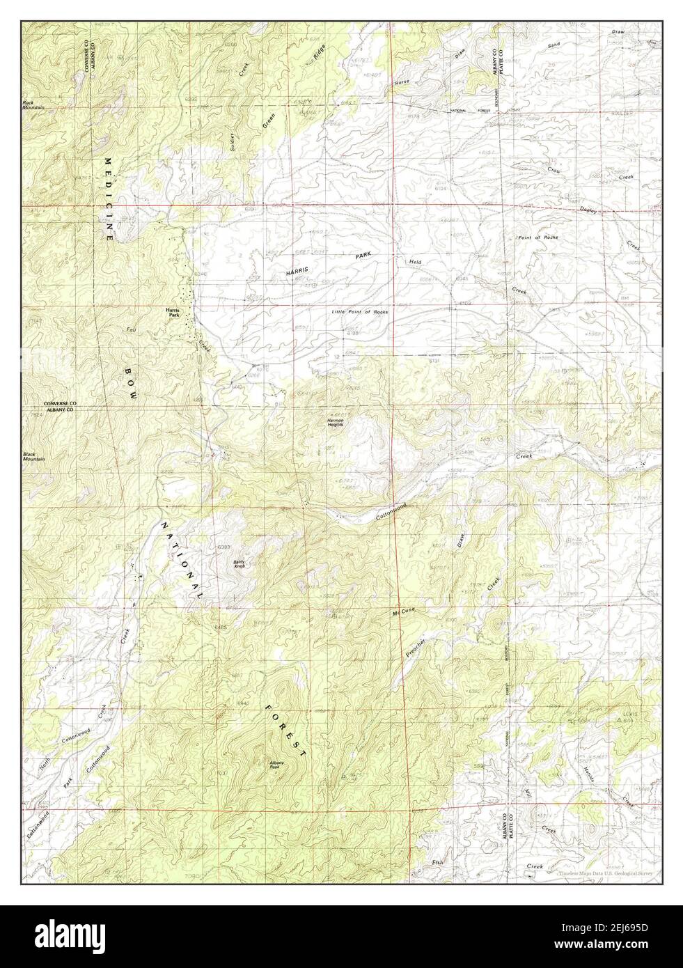 Harris Park, Wyoming, map 1985, 1:24000, United States of America by ...