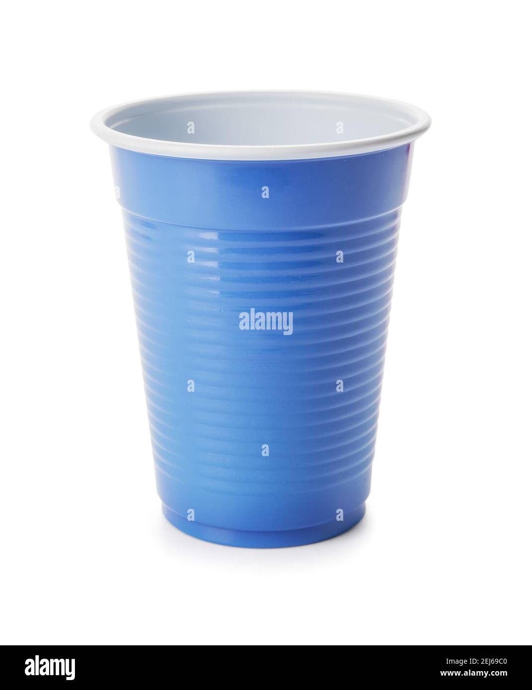 Plastic cup on white background Stock Photo - Alamy