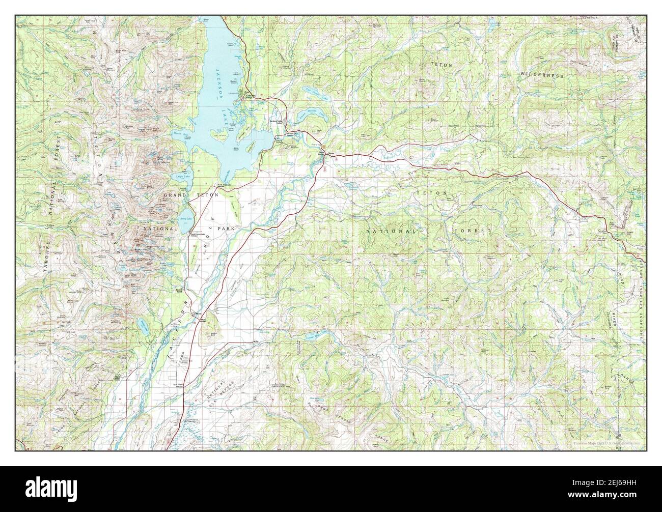 Jackson Lake Map Lake Jackson