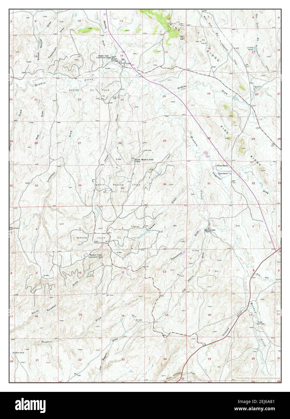 Linch wyoming map Cut Out Stock Images & Pictures - Alamy