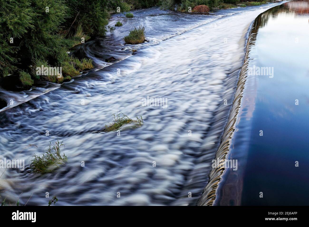 Weir on the River Wharfe at Otley, A weir is a small barrier built ...