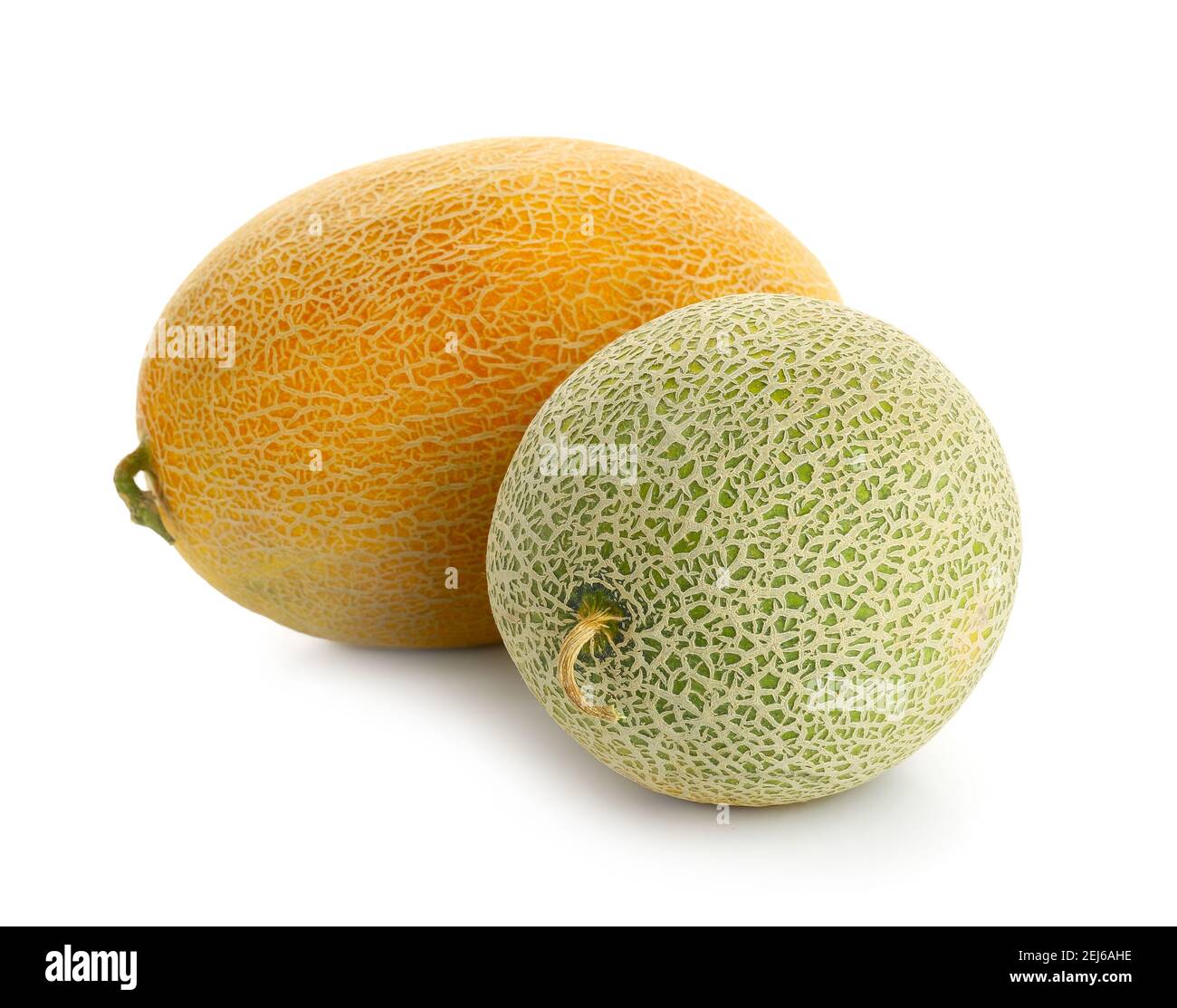 Different sweet melons on Cut Out Stock Images & Pictures - Alamy