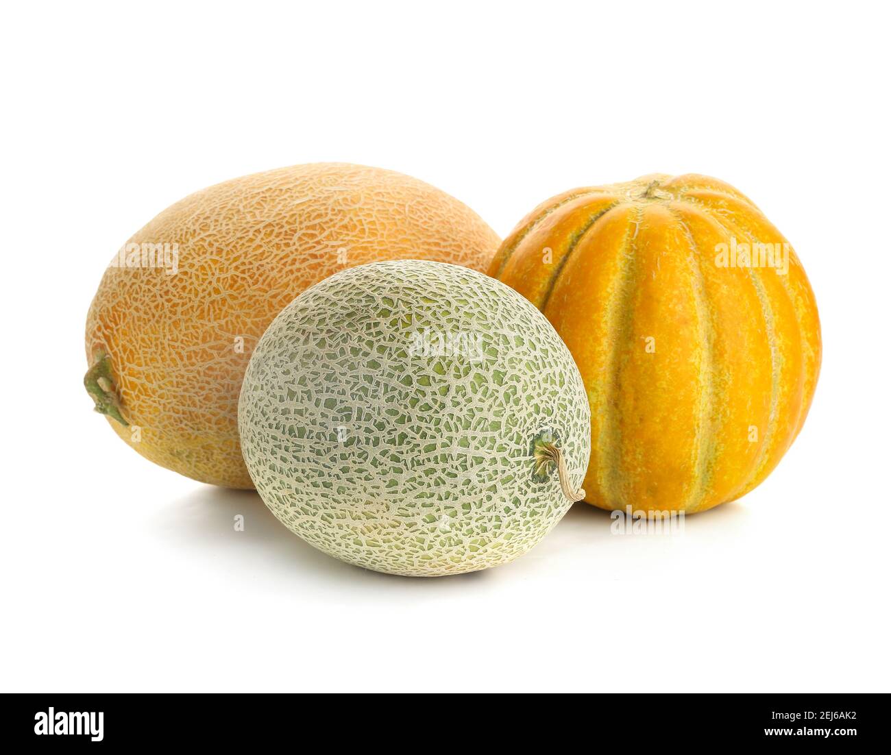 Different sweet melons on Cut Out Stock Images & Pictures - Alamy