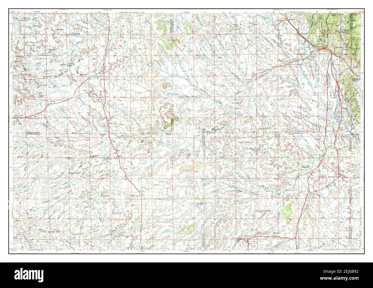 Newcastle, Wyoming, map 1955, 1:250000, United States of America by ...