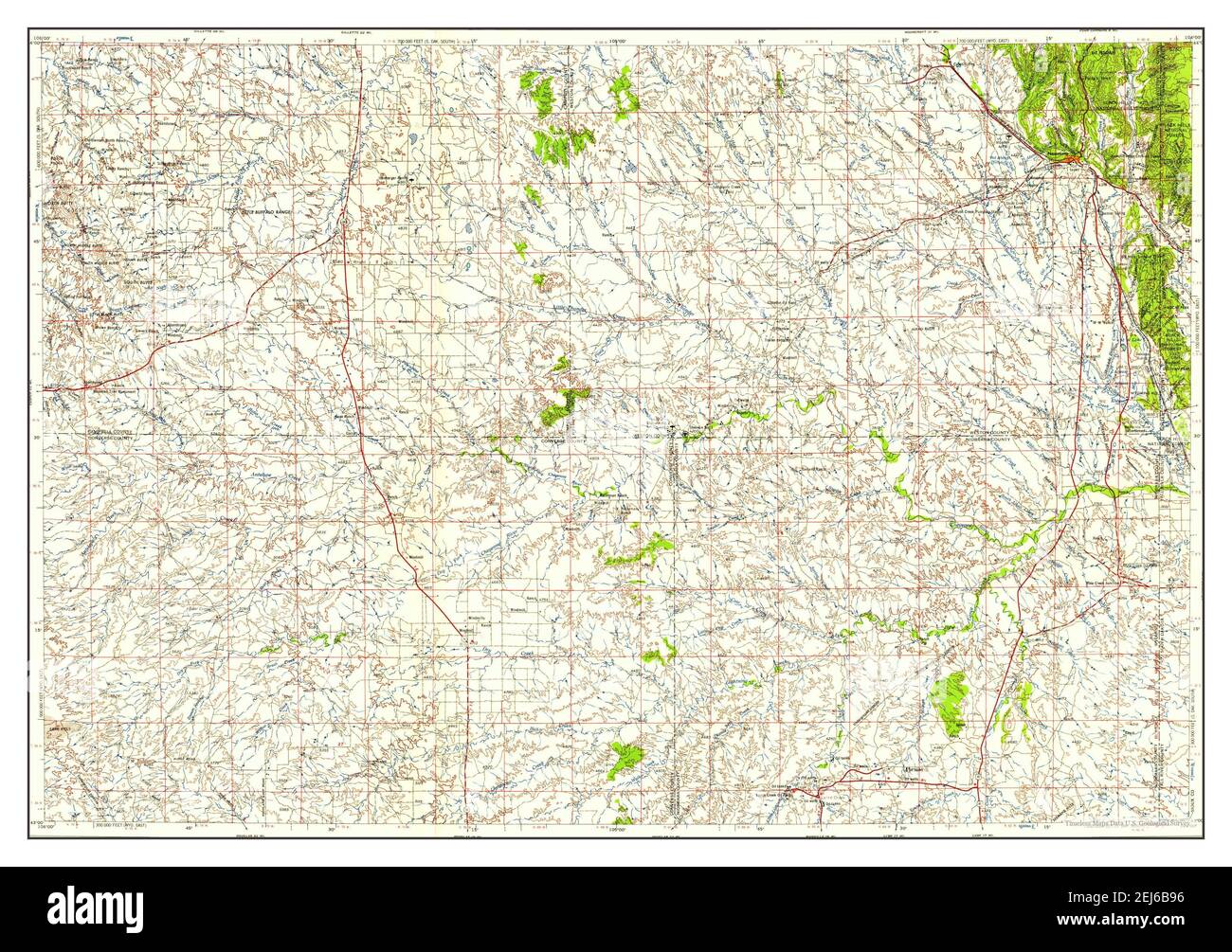Map of newcastle wyoming hi-res stock photography and images - Alamy